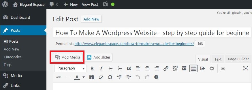 How to Fix Common Image Issue of WordPress Website - Elegant Espace